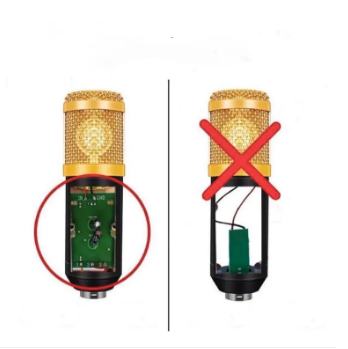 Bm-800 Pro Condenser Microphone Mic Studio Sound Recording With Stand ...