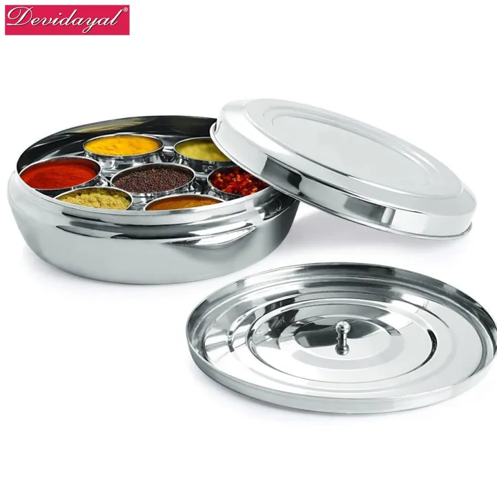 DeviDayal l Belly Stainless Steel Masala Dabba 12 | Daraz.com.np