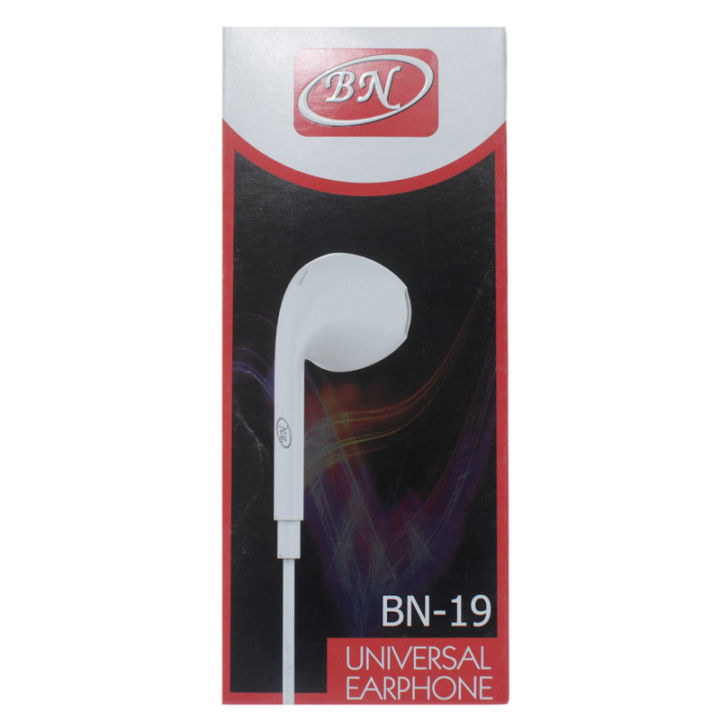 White Bn-19 Universal Wired Earphone | Daraz.com.np
