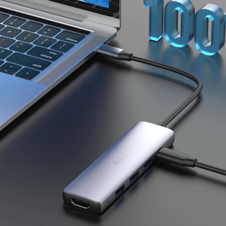 Netac WF13 5 in 1 Type C Hub with Type C to HDMI, USB 3.0 and Type C ...