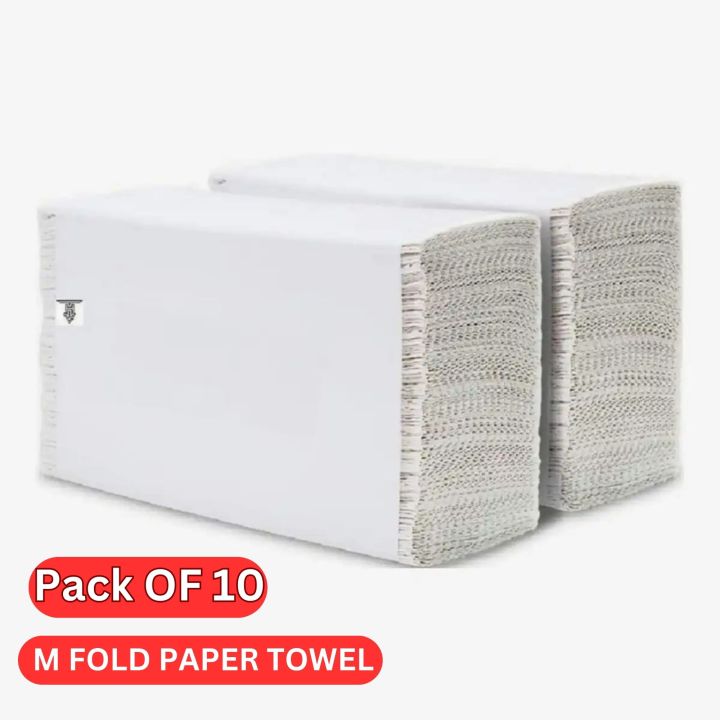Softy M fold Paper Tower Tissue Paper 150 Sheets-Pack Of 10 | Daraz.com.np