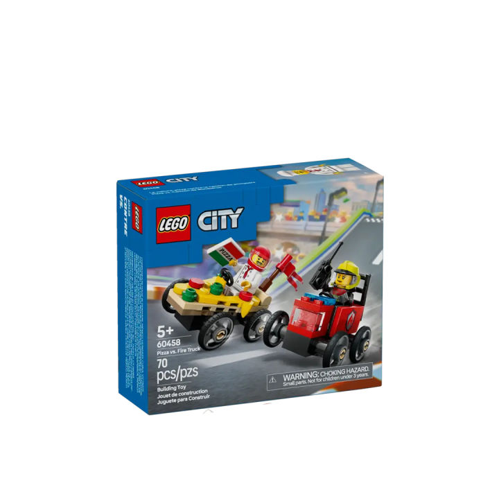 LEGO Pizza vs. Fire Truck Race Car Pack | Daraz.com.np