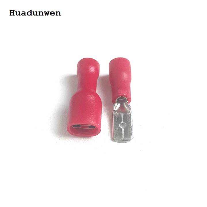 Huadunwen Luxury 50PCS FDFD/MDD 6.3mm 4.8mm 2.8mm Terminal Female Male ...