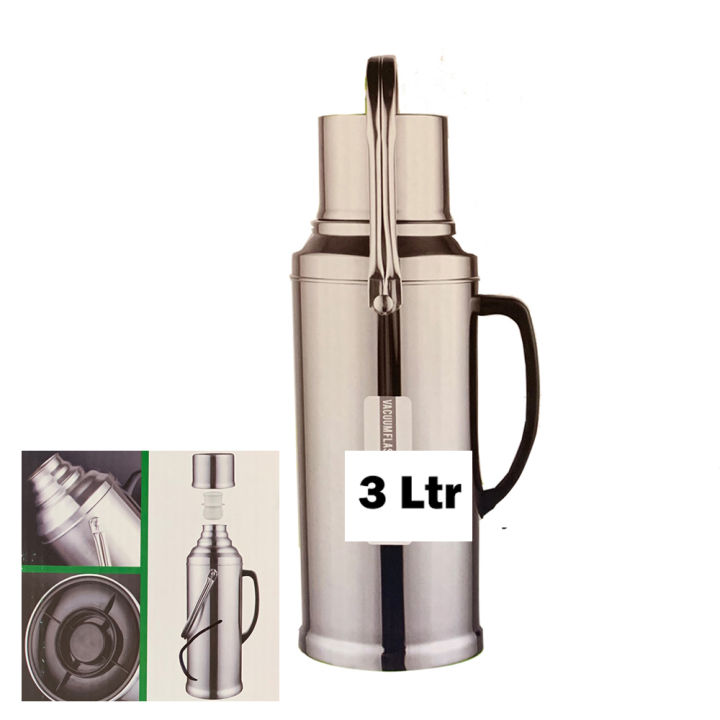 Stainless Steel Vacuum Flask Thermos Insulated Pot pot Hot Water Kettle ...