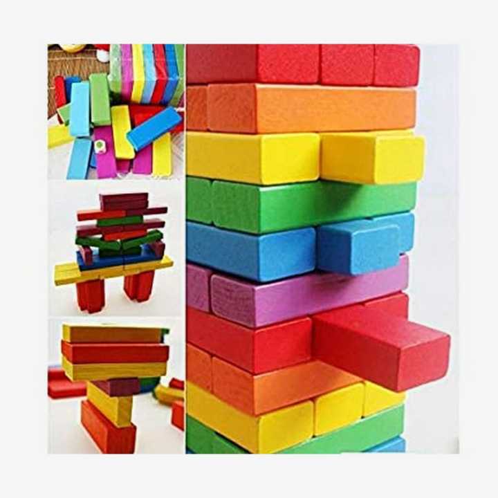 Colorful Jenga Blocks Kids Toy | Daraz.com.np