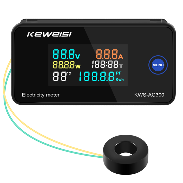 KEWEISI,KWS-AC300 Digital Voltmeter AC 50-300V Voltage 45-65Hz Power Energy Meter LED Wattmeter ...