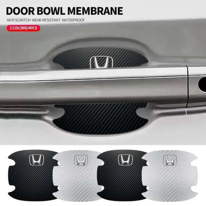 4pcs Car Door Bowl Scratch Protective Sticker For Honda Civci FIT CRV ...