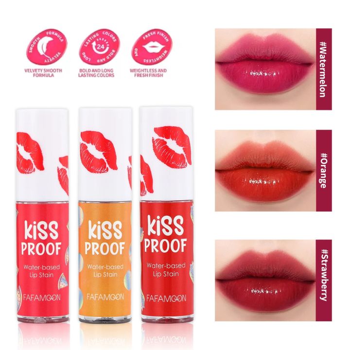 Full Color Lip Tint Makeup Lipstick Mirror Longlasting Waterproof ...