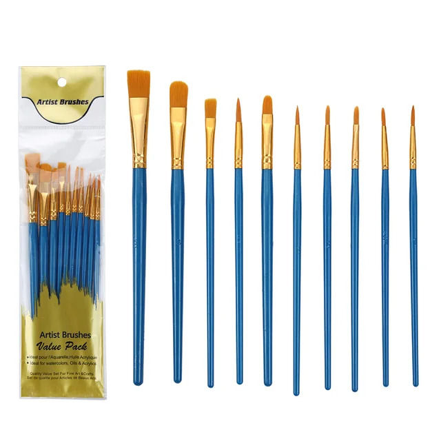 Kitab Kalam Artist Brush Set Of 10 | Daraz.com.np
