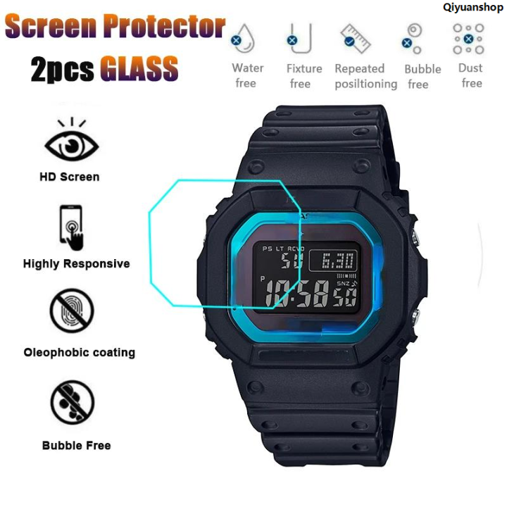 QiyuanshopNew style 2PCS Glass Protector For Casio GW-B5600 GW-M5600 DW ...