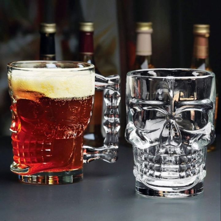 DELI Glassware Skull Beer Mug 540 ML Set of 2 | Daraz.com.np