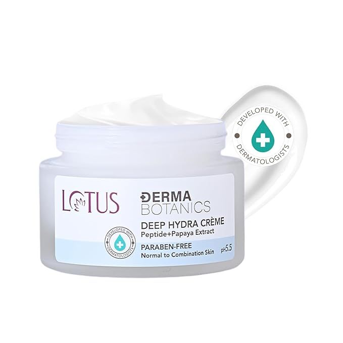 Lotus DermaBotanics Peptide + Papaya Extract Deep Hydra Cream | Boosts ...