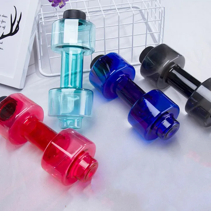 550ml Dumbbell Shaped Sport Travel Water Drink Bottle Fitness Gym ...