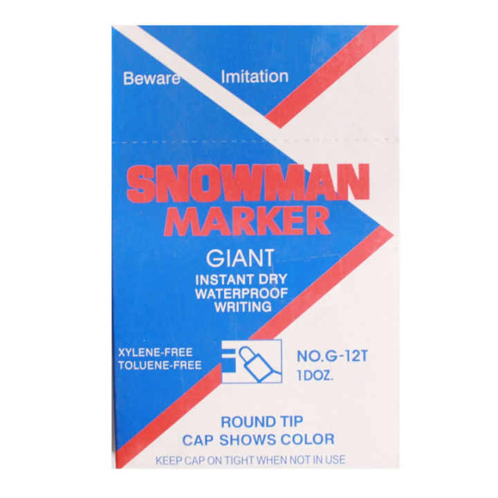 Snowman Marker Giant Marker 12 Pcs | Daraz.com.np