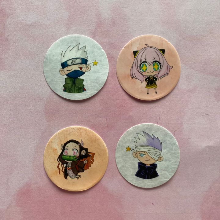 Anime Set of 4 Stickers (MKEP) | Daraz.com.np