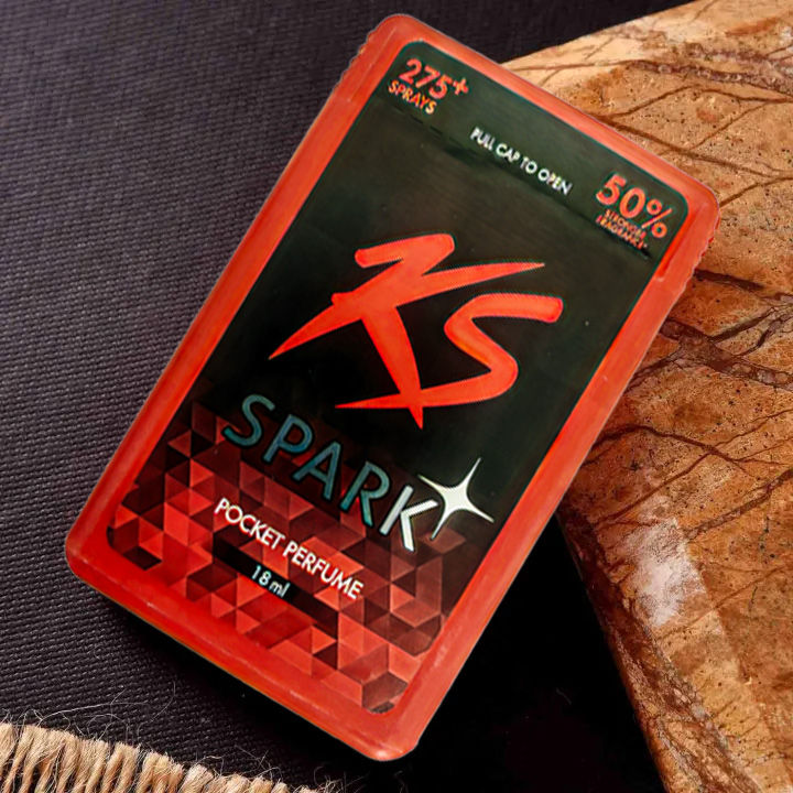KS SPARK Pocket Perfume With 50% Stronger Fragnance - 18ml (275+ Sprays ...
