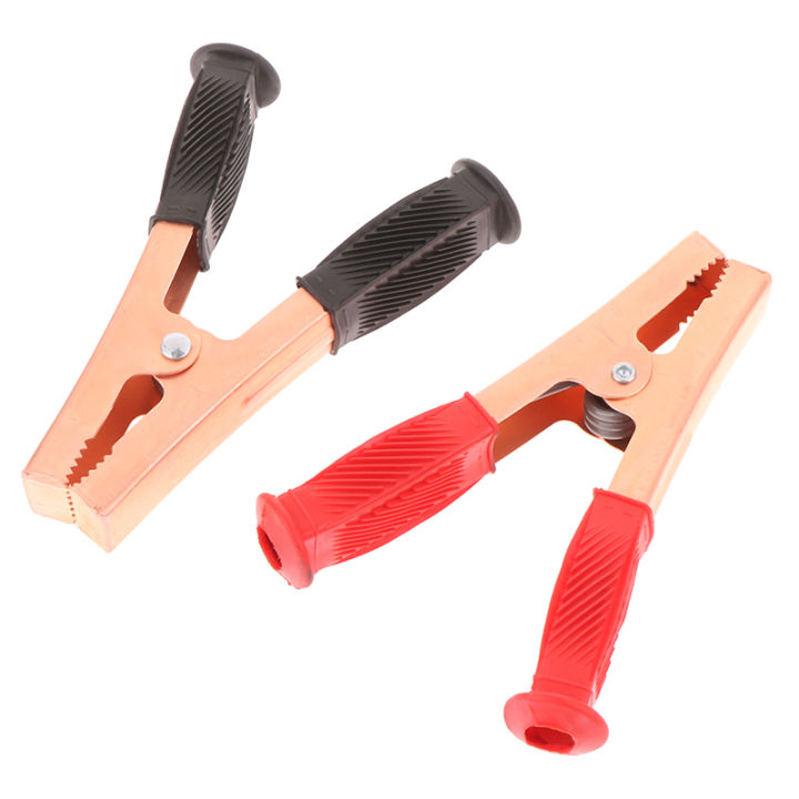 2Pcs 500-1000Amp Heavy Duty Copper Alligator Clips Terminal Test ...
