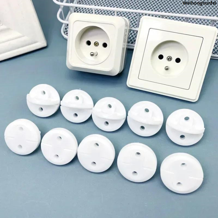 Weihonghunfei5pcsWhite Electrical Safety Socket Cover Baby Care Safety ...