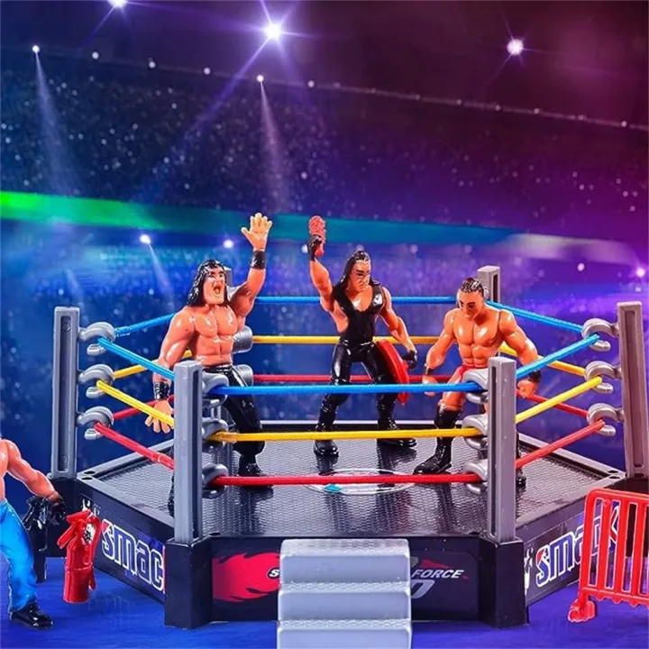 Classic Fighting Station Wrestling Toys Wrestler Athlete Assembled ...