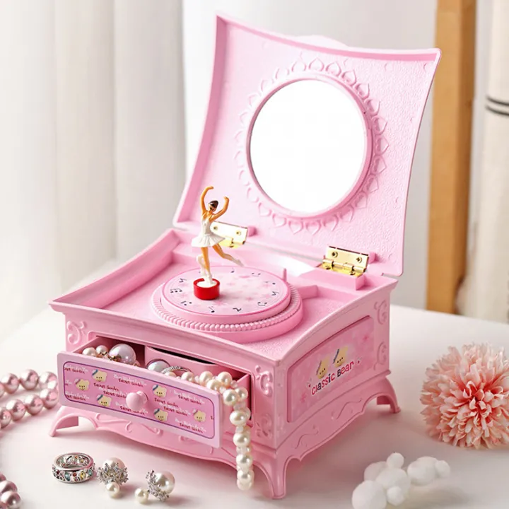 Classical Rotating Dancer Ballerina Piano Music Box Jewelry Organizer ...