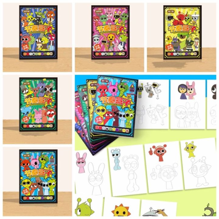 Pen Control Training Book Sprunki Incredibox Sprunki Cartoon Coloring ...