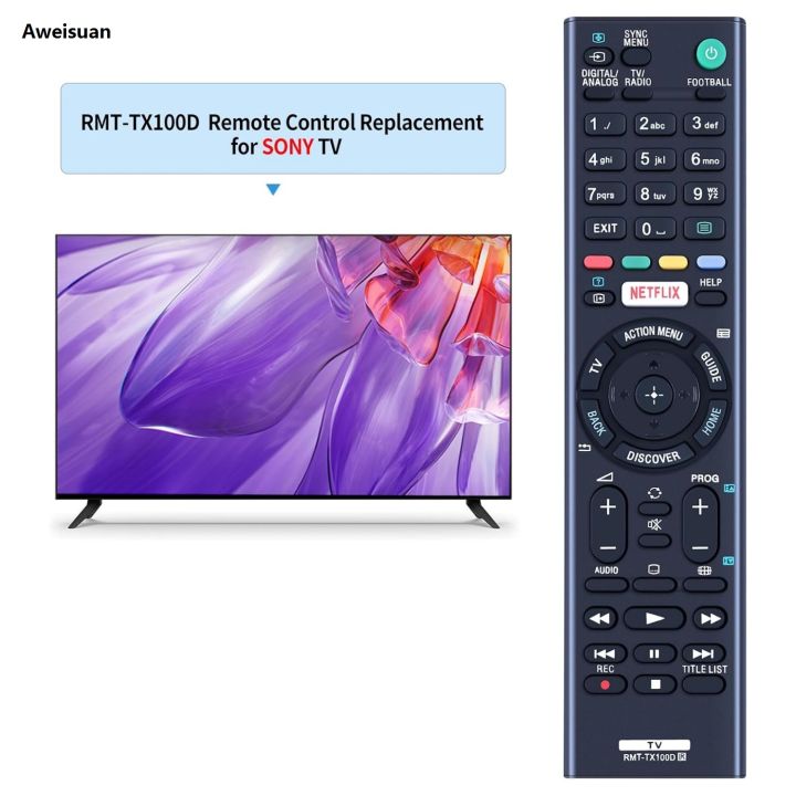 Aweisuan RMT-TX100D Replaced Remote Control Compatible with Sony Smart ...