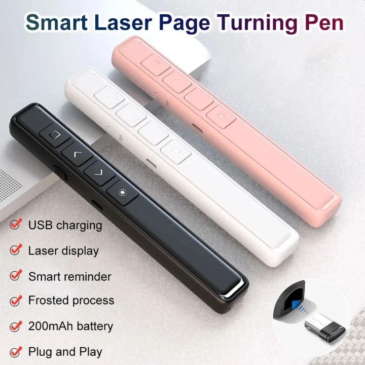 Comfortable Grip 2.4GHz Wireless Presentation Clicker Infrared Remote ...