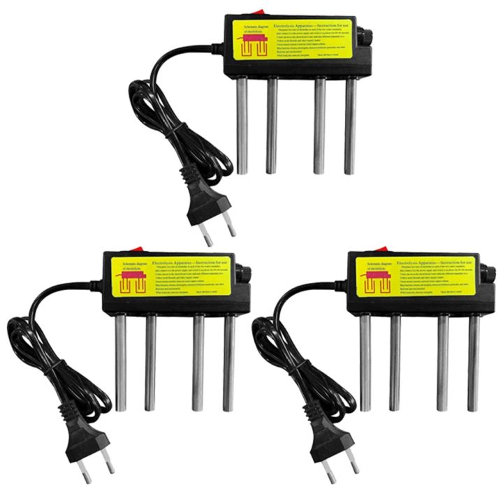 OYPFXMI EU Plug,3Pcs Portable Water Quality Electrolyser Test ...