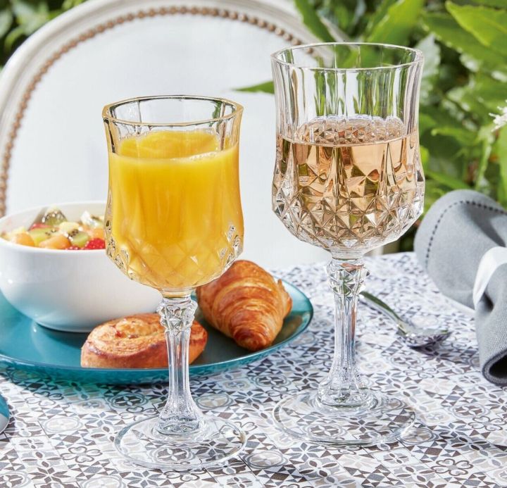 Yujing Crystal Clear Diamond Wine Glass 170ML,Set Of 6,YJSK-3202 ...