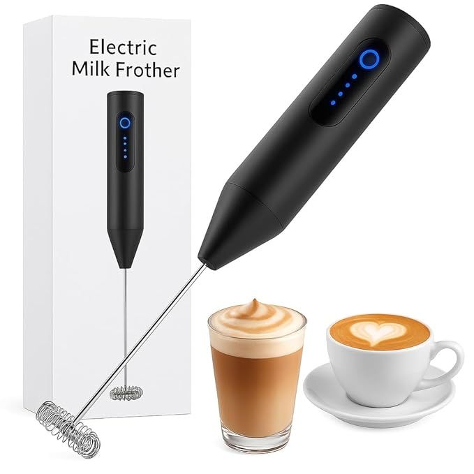Coffee Frother Electric Rechargeable Coffee Maker Machine for Home ...