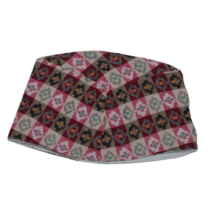 Red/White Color Nepali Dhaka Topi For Men | Daraz.com.np