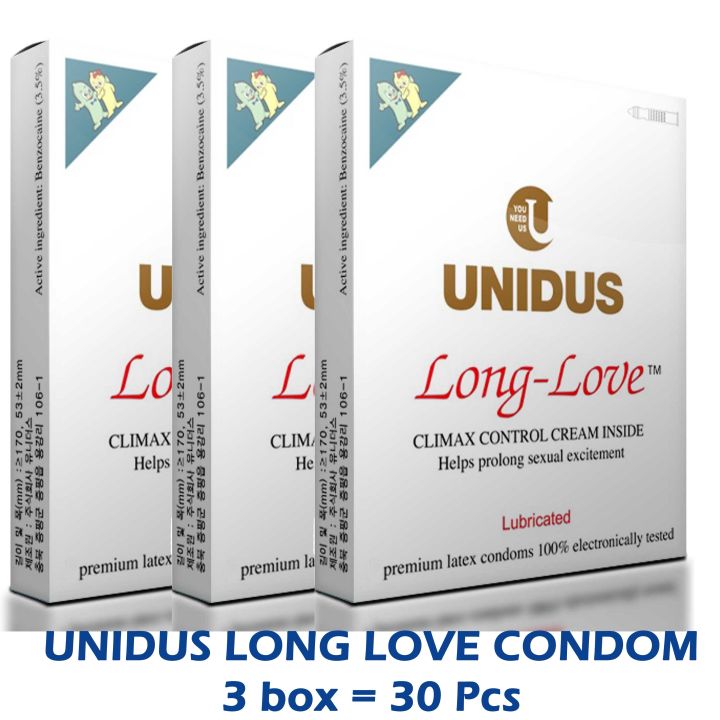 Unidus Long Love Condom 30 Pcs Made in Korea | Daraz.com.np
