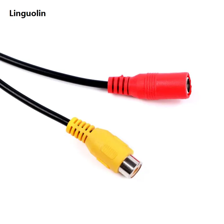 Linguolin 1Pc Car Reverse Backup Camera 4-Pin Male To Female Connector ...