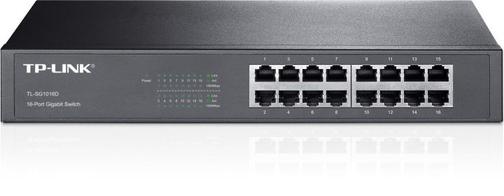 TP-Link 2KA4926 TL-SF1016D 16-Port 10/100Mbps Desktop Switch, 3.2Gbps ...