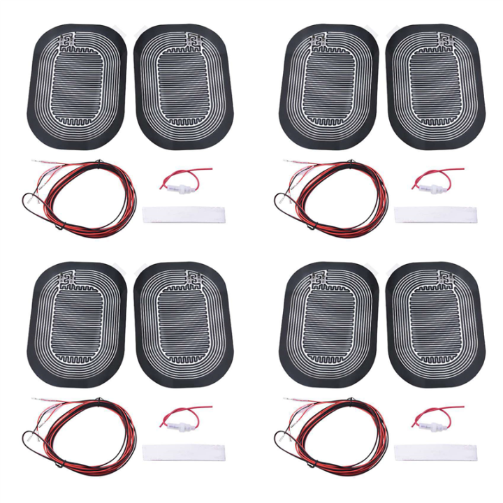 ARELENE 4set DC 12V Car Side Wing Mirror Heating Pad Universal Rearview ...