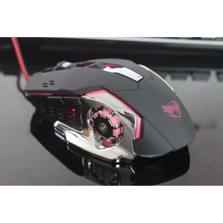 Thunder Wolf V6 Gaming Mouse Macro Programming Mechanical Mouse 3200DPI ...