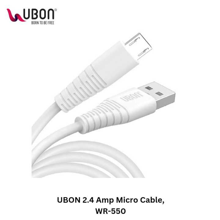 UBON 2.4 Amp Micro Cable | 1 Meter | WR-550 | Daraz.com.np