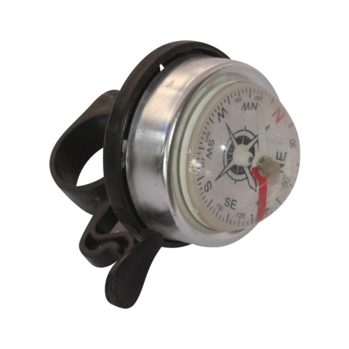 Silver/Black Cycle Bell With Attached Compass | Daraz.com.np