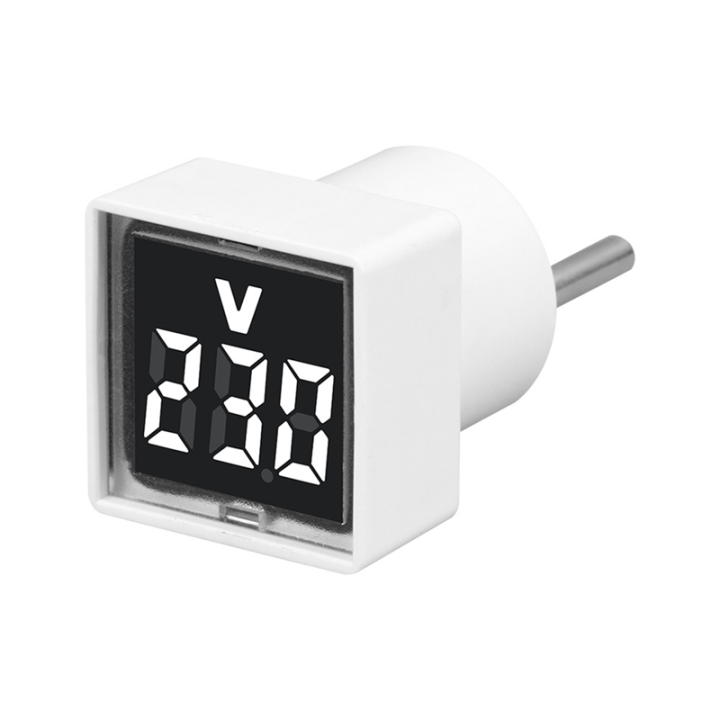 Digital Voltmeter Square EU Plug Square Voltage Tester with LED Display ...