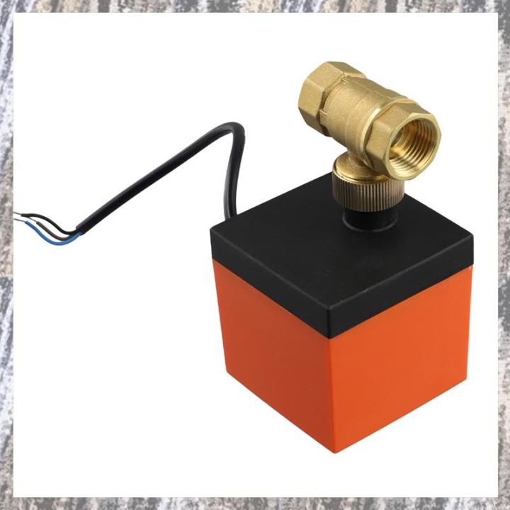 AC 220V Brass Electric Thread Ball Valve 2-Way 3-Wire Solenoid Water ...