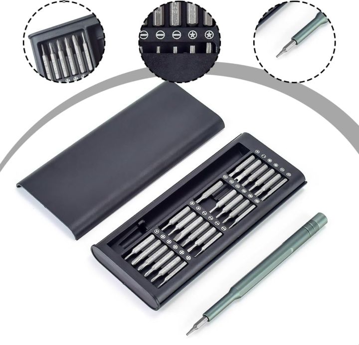 24 in 1 Precision Magnet Repair Tool Set, Magnetic Screwdriver Set ...