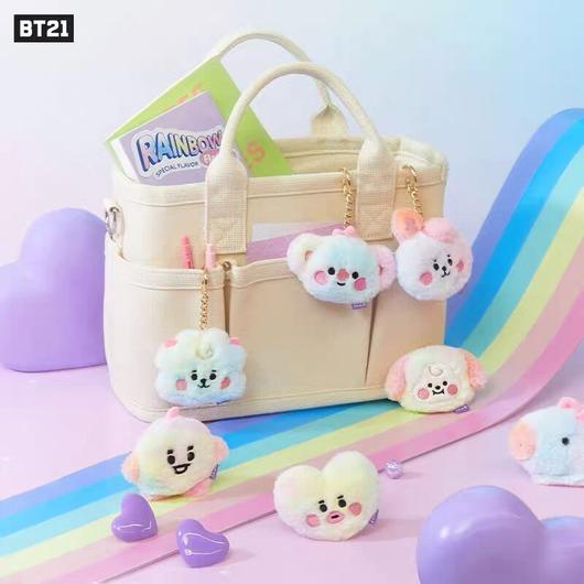 Koja Bt21 Baby Rainbow Cotton Candy Bagcharm | Daraz.com.np