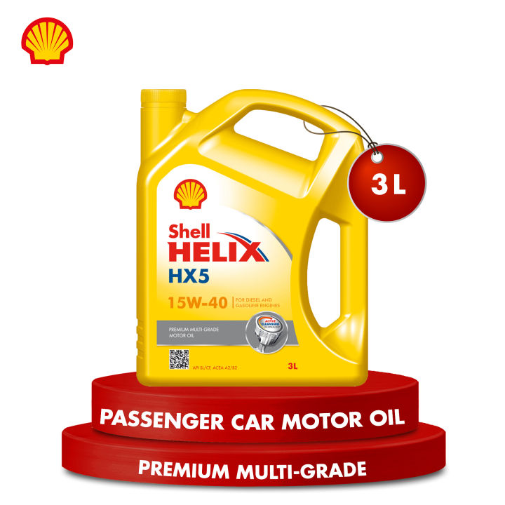 Shell Helix HX5 _ 15W 40, SN, 3 Liters For Car Four Wheelers | Daraz.com.np