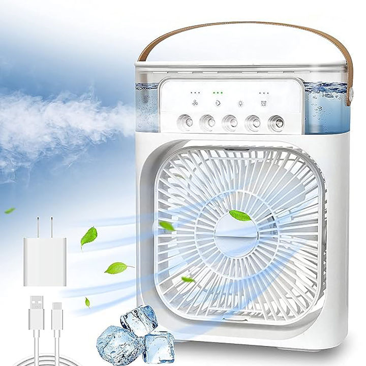 Mini Air Cooler Fan plus Humidifier - Air Conditioner With Water and ...