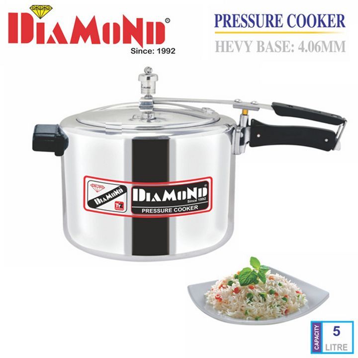 Diamond Aluminum Pressure Cooker - 5 Litre | Daraz.com.np