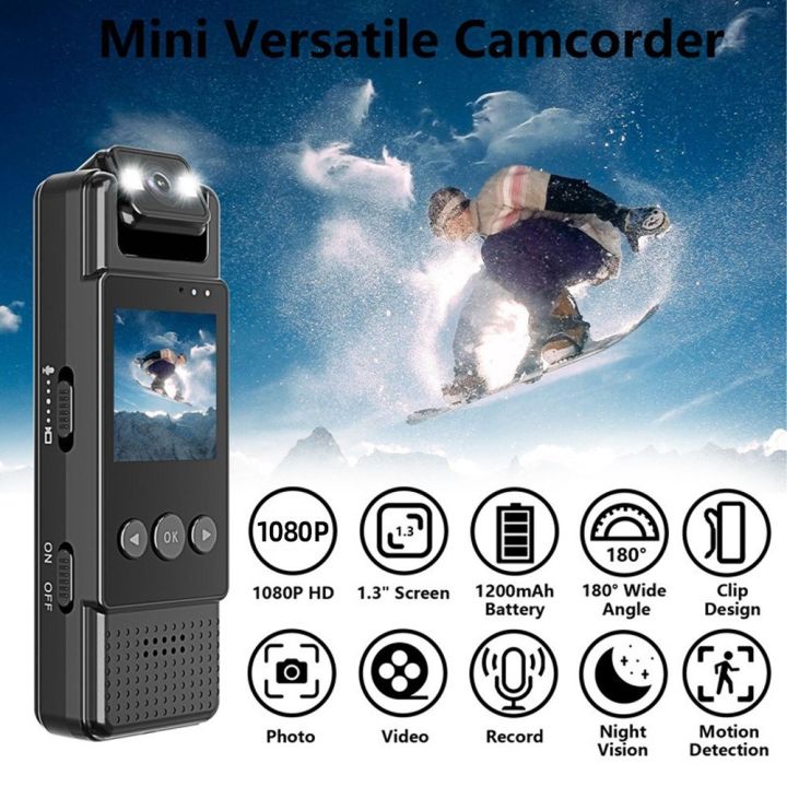 1080P WiFi Body Camera with Audio and Video Recording Wearable Body Cam ...
