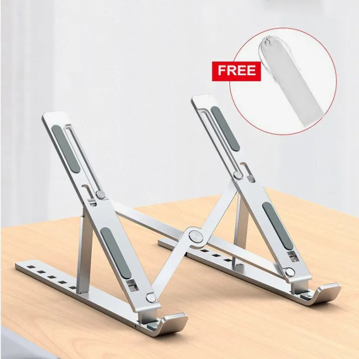 Aluminum Alloy Metal Adjustable Laptop Stand for 10 to 17 Inches ...