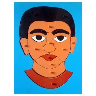 Wooden Face Part Puzzle | Daraz.com.np