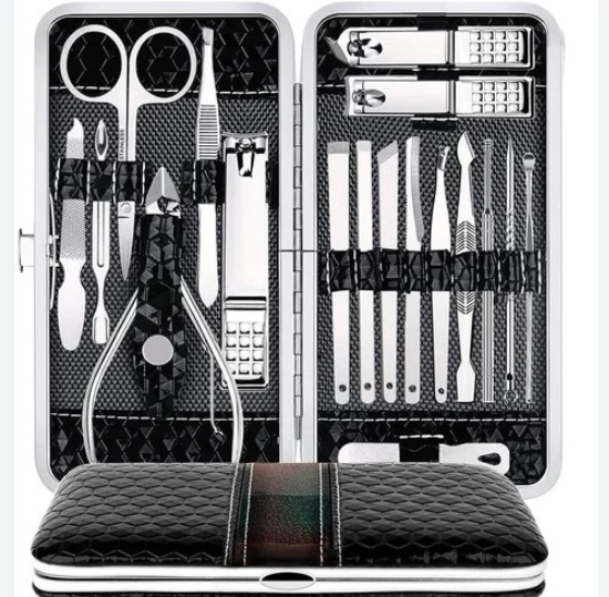 19 in 1 Nail Clipper Set Nails Manicure Tools Pedicure Knife Scissors ...