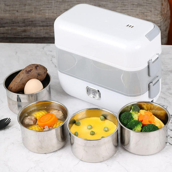 Electric Cooking Four Liner Lunch Box 2Litre, 200Watts | Daraz.com.np